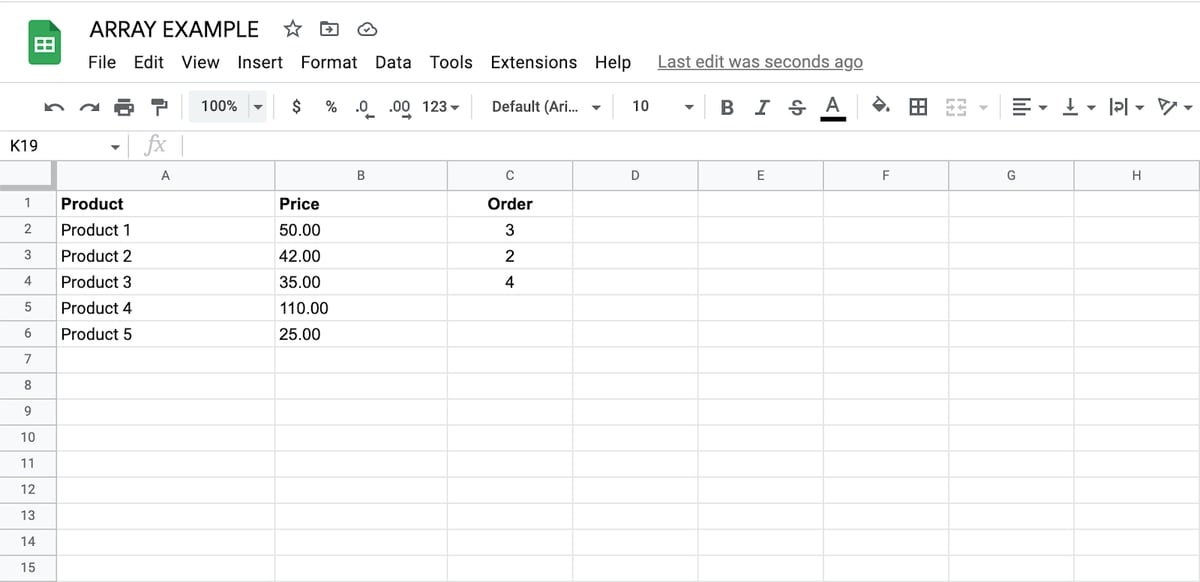 How to Use Arrays in Google Sheets