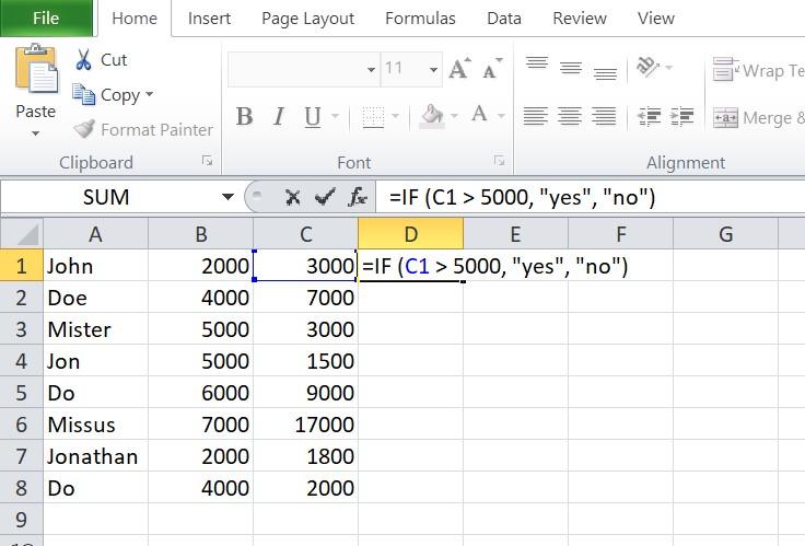 How to Use IF-THEN Statements in Excel - BusinessPostCorner.com
