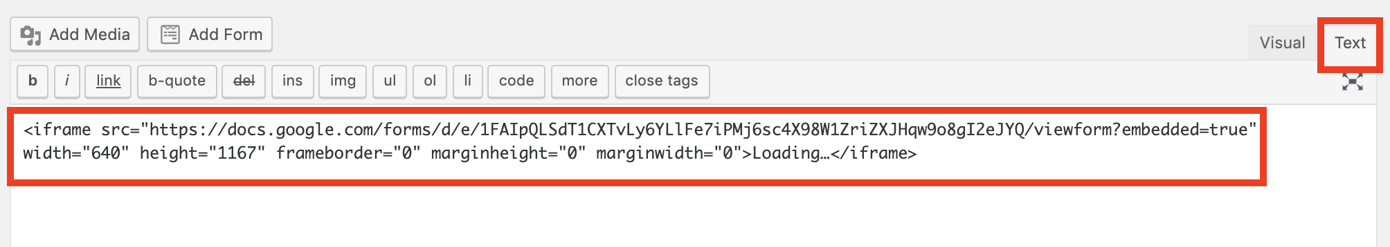 How to Add Google Forms to WordPress