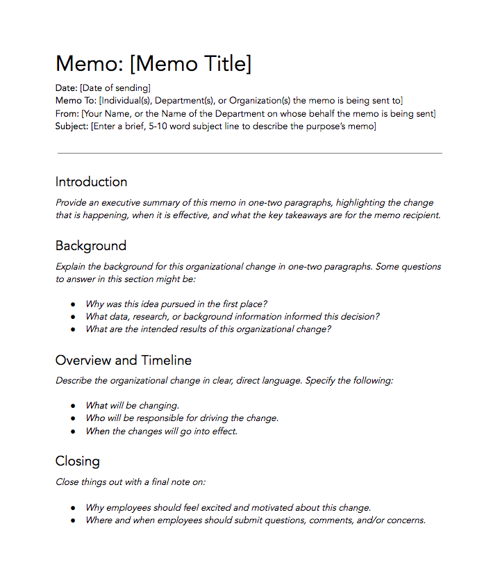 How to Write a Memo [Template & Examples]