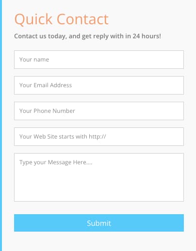 HTML Form Templates [46 Best Examples]